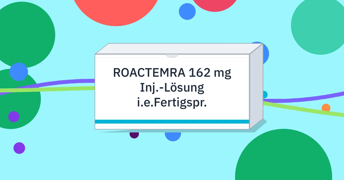 Symbolbild: Packung mit der Aufschrift ROACTEMRA 162 mg Inj.-Lösung i.e.Fertigspr. (PZN 10056757) – Verfügbarkeit und Bezug in Apotheken in Frankfurt am Main