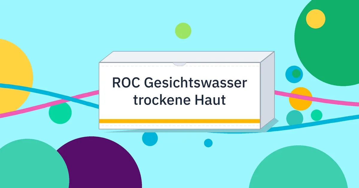 Symbolbild: Packung mit der Aufschrift ROC Gesichtswasser trockene Haut (PZN 06122773) – Verfügbarkeit und Bezug in Apotheken in Frankfurt am Main