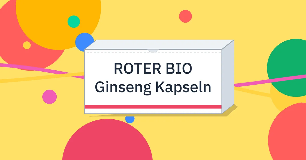 Symbolbild: Packung mit der Aufschrift ROTER BIO Ginseng Kapseln (PZN 16501796) – Verfügbarkeit und Bezug in Apotheken in Frankfurt am Main