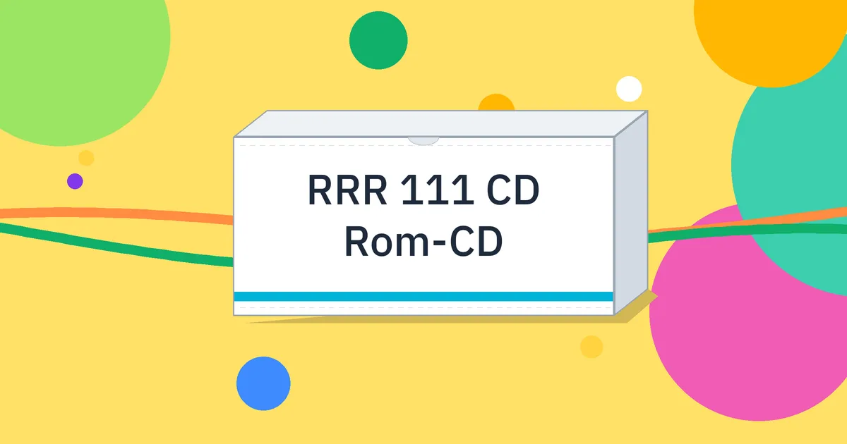 Symbolbild: Packung mit der Aufschrift RRR 111 CD Rom-CD (PZN 05975462) – Verfügbarkeit und Bezug in Apotheken in Frankfurt am Main