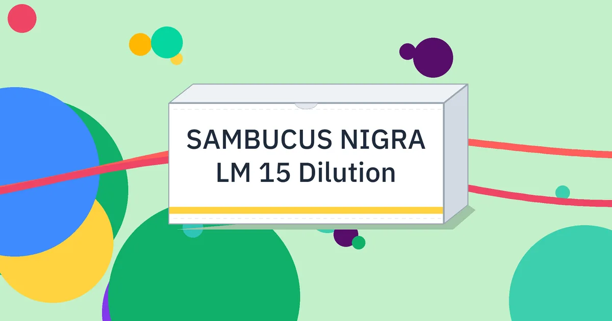 Symbolbild: Packung mit der Aufschrift SAMBUCUS NIGRA LM 15 Dilution (PZN 13181316) – Verfügbarkeit und Bezug in Apotheken in Frankfurt am Main