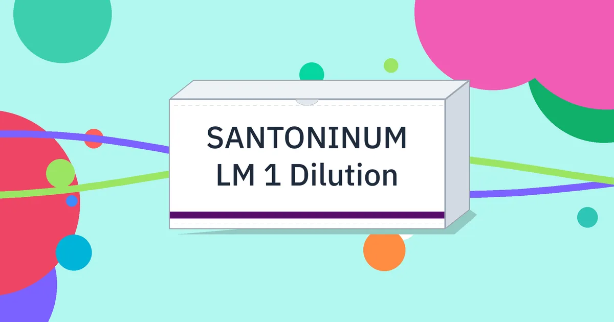 Symbolbild: Packung mit der Aufschrift SANTONINUM LM 1 Dilution (PZN 13685086) – Verfügbarkeit und Bezug in Apotheken in Frankfurt am Main