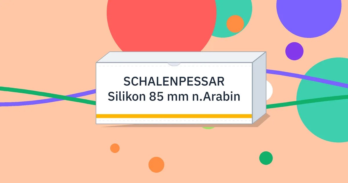 Symbolbild: Packung mit der Aufschrift SCHALENPESSAR Silikon 85 mm n.Arabin (PZN 00241703) – Verfügbarkeit und Bezug in Apotheken in Frankfurt am Main