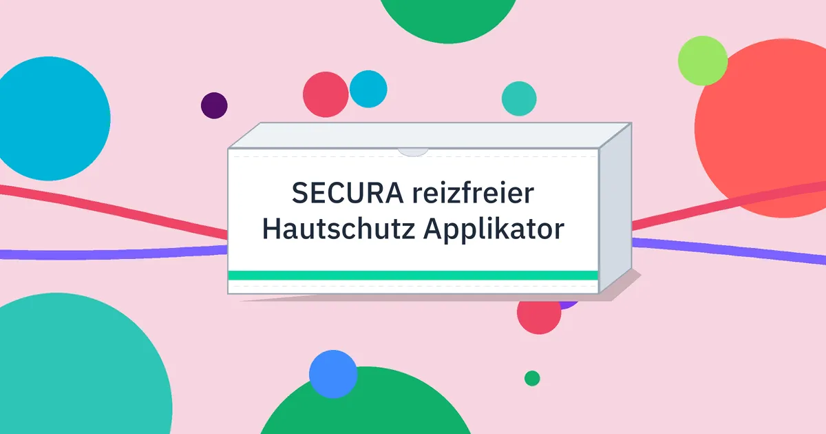 Symbolbild: Packung mit der Aufschrift SECURA reizfreier Hautschutz Applikator (PZN 09384841) – Verfügbarkeit und Bezug in Apotheken in Frankfurt am Main