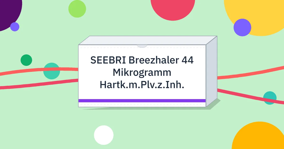 Symbolbild: Packung mit der Aufschrift SEEBRI Breezhaler 44 Mikrogramm Hartk.m.Plv.z.Inh. (PZN 10762432) – Verfügbarkeit und Bezug in Apotheken in Frankfurt am Main