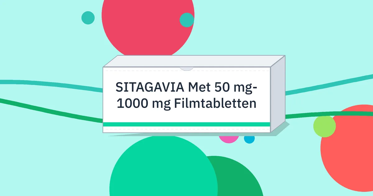 Symbolbild: Packung mit der Aufschrift SITAGAVIA Met 50 mg-1000 mg Filmtabletten (PZN 18061692) – Verfügbarkeit und Bezug in Apotheken in Frankfurt am Main