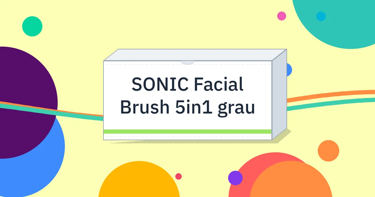 Symbolbild: Packung mit der Aufschrift SONIC Facial Brush 5in1 grau (PZN 18805922) – Verfügbarkeit und Bezug in Apotheken in Frankfurt am Main