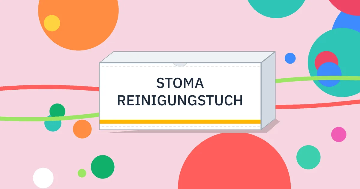 Symbolbild: Packung mit der Aufschrift STOMA REINIGUNGSTUCH (PZN 00800663) – Verfügbarkeit und Bezug in Apotheken in Frankfurt am Main