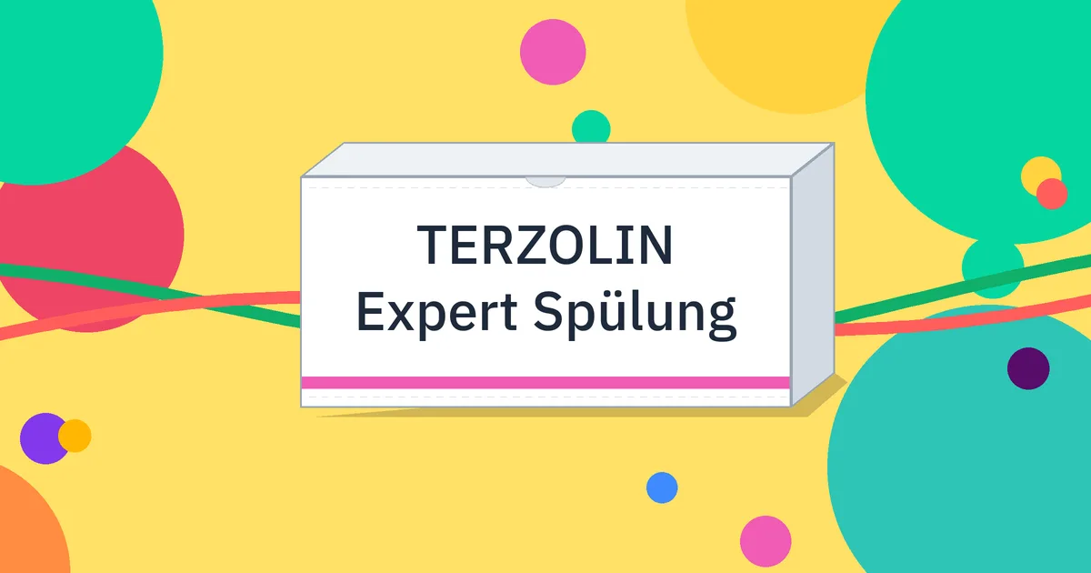 Symbolbild: Packung mit der Aufschrift TERZOLIN Expert Spülung (PZN 19074142) – Verfügbarkeit und Bezug in Apotheken in Frankfurt am Main