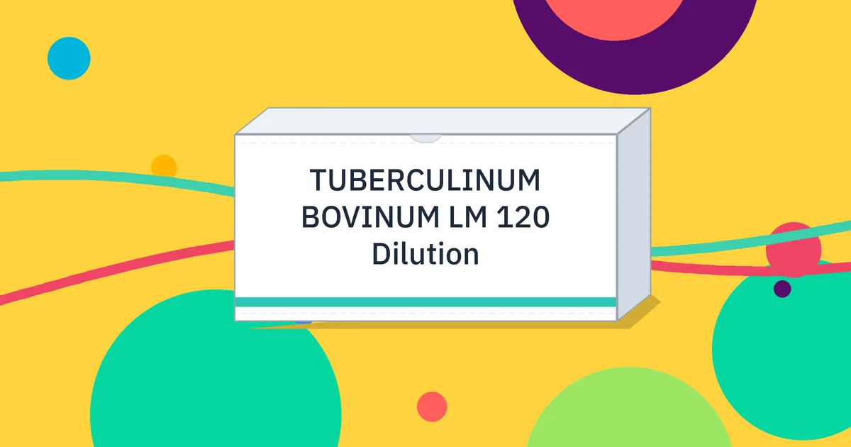 Symbolbild: Packung mit der Aufschrift TUBERCULINUM BOVINUM LM 120 Dilution (PZN 03502854) – Verfügbarkeit und Bezug in Apotheken in Frankfurt am Main