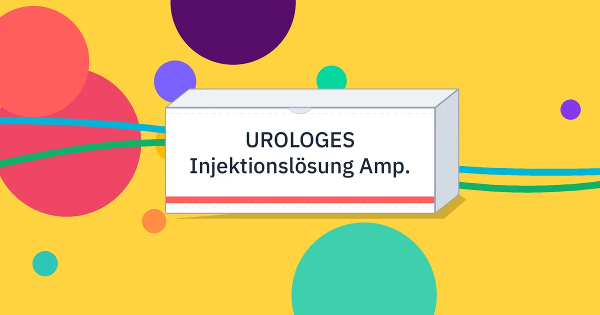 Symbolbild: Packung mit der Aufschrift UROLOGES Injektionslösung Amp. (PZN 13699740) – Verfügbarkeit und Bezug in Apotheken in Frankfurt am Main