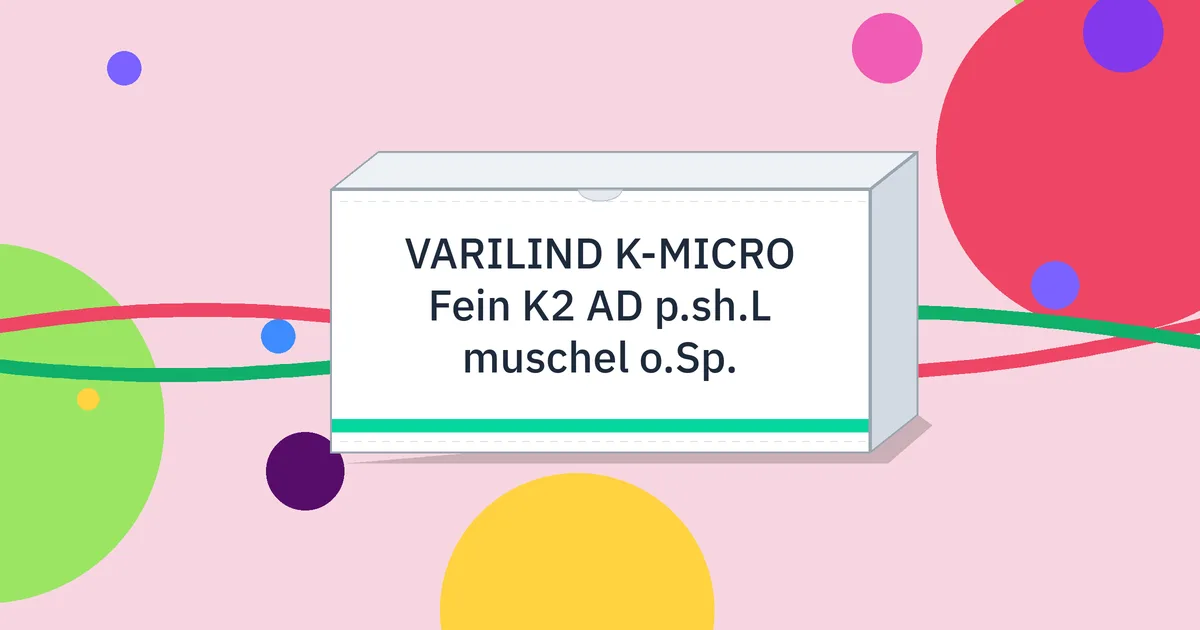 Symbolbild: Packung mit der Aufschrift VARILIND K-MICRO Fein K2 AD p.sh.L muschel o.Sp. (PZN 20559577) – Verfügbarkeit und Bezug in Apotheken in Frankfurt am Main