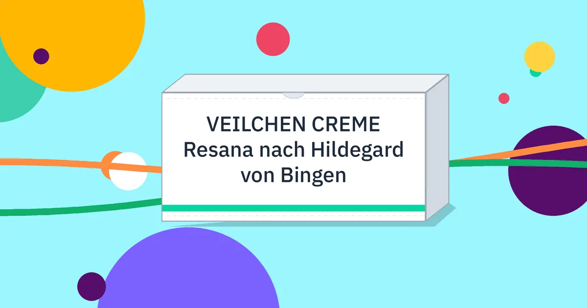 Symbolbild: Packung mit der Aufschrift VEILCHEN CREME Resana nach Hildegard von Bingen (PZN 09071510) – Verfügbarkeit und Bezug in Apotheken in Frankfurt am Main