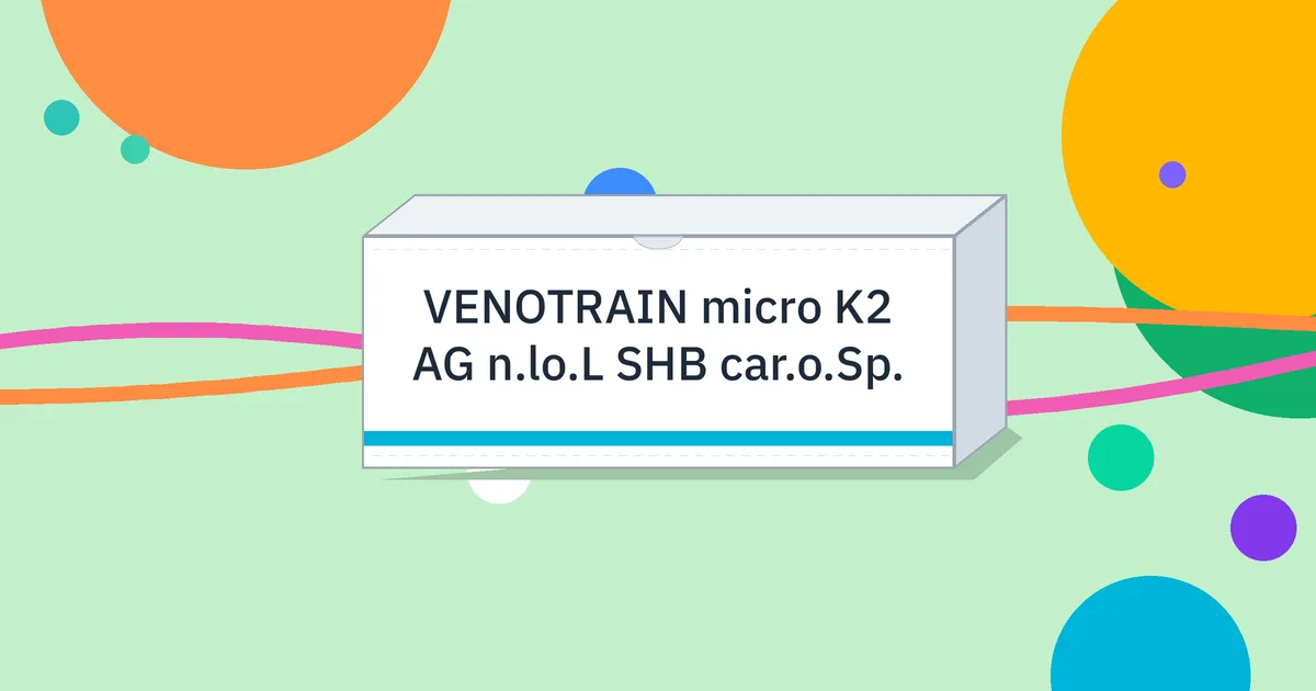 Symbolbild: Packung mit der Aufschrift VENOTRAIN micro K2 AG n.lo.L SHB car.o.Sp. (PZN 01342352) – Verfügbarkeit und Bezug in Apotheken in Frankfurt am Main