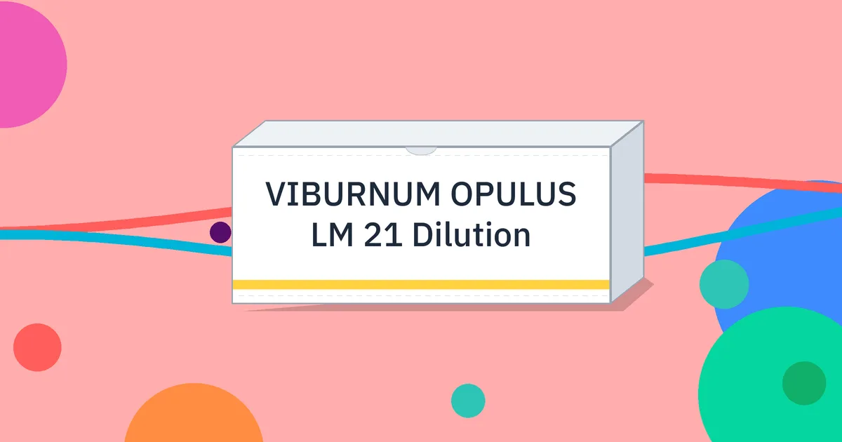 Symbolbild: Packung mit der Aufschrift VIBURNUM OPULUS LM 21 Dilution (PZN 13271083) – Verfügbarkeit und Bezug in Apotheken in Frankfurt am Main