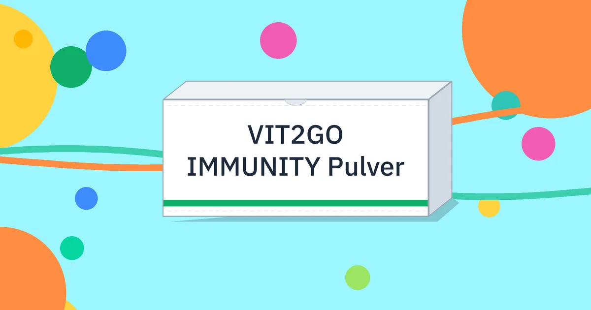 Symbolbild: Packung mit der Aufschrift VIT2GO IMMUNITY Pulver (PZN 16563828) – Verfügbarkeit und Bezug in Apotheken in Frankfurt am Main