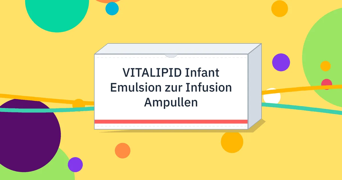 Symbolbild: Packung mit der Aufschrift VITALIPID Infant Emulsion zur Infusion Ampullen (PZN 18893197) – Verfügbarkeit und Bezug in Apotheken in Frankfurt am Main