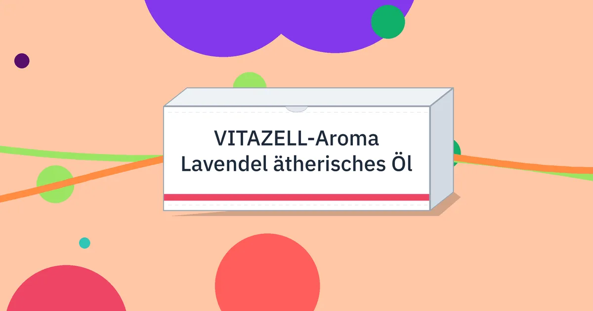 Symbolbild: Packung mit der Aufschrift VITAZELL-Aroma Lavendel ätherisches Öl (PZN 12541557) – Verfügbarkeit und Bezug in Apotheken in Frankfurt am Main