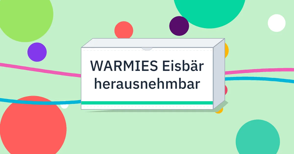Symbolbild: Packung mit der Aufschrift WARMIES Eisbär herausnehmbar (PZN 11112825) – Verfügbarkeit und Bezug in Apotheken in Frankfurt am Main