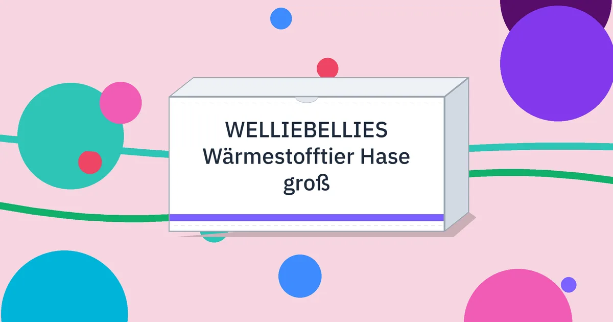 Symbolbild: Packung mit der Aufschrift WELLIEBELLIES Wärmestofftier Hase groß (PZN 11153149) – Verfügbarkeit und Bezug in Apotheken in Frankfurt am Main