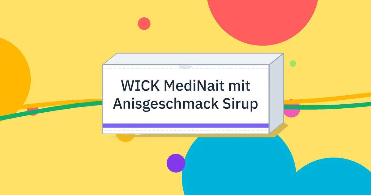 Symbolbild: Packung mit der Aufschrift WICK MediNait mit Anisgeschmack Sirup (PZN 14169010) – Verfügbarkeit und Bezug in Apotheken in Frankfurt am Main