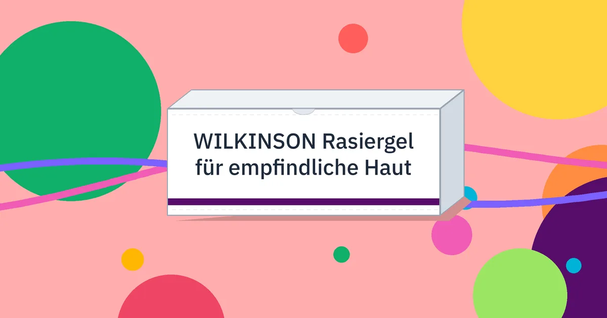 Symbolbild: Packung mit der Aufschrift WILKINSON Rasiergel für empfindliche Haut (PZN 04991890) – Verfügbarkeit und Bezug in Apotheken in Frankfurt am Main