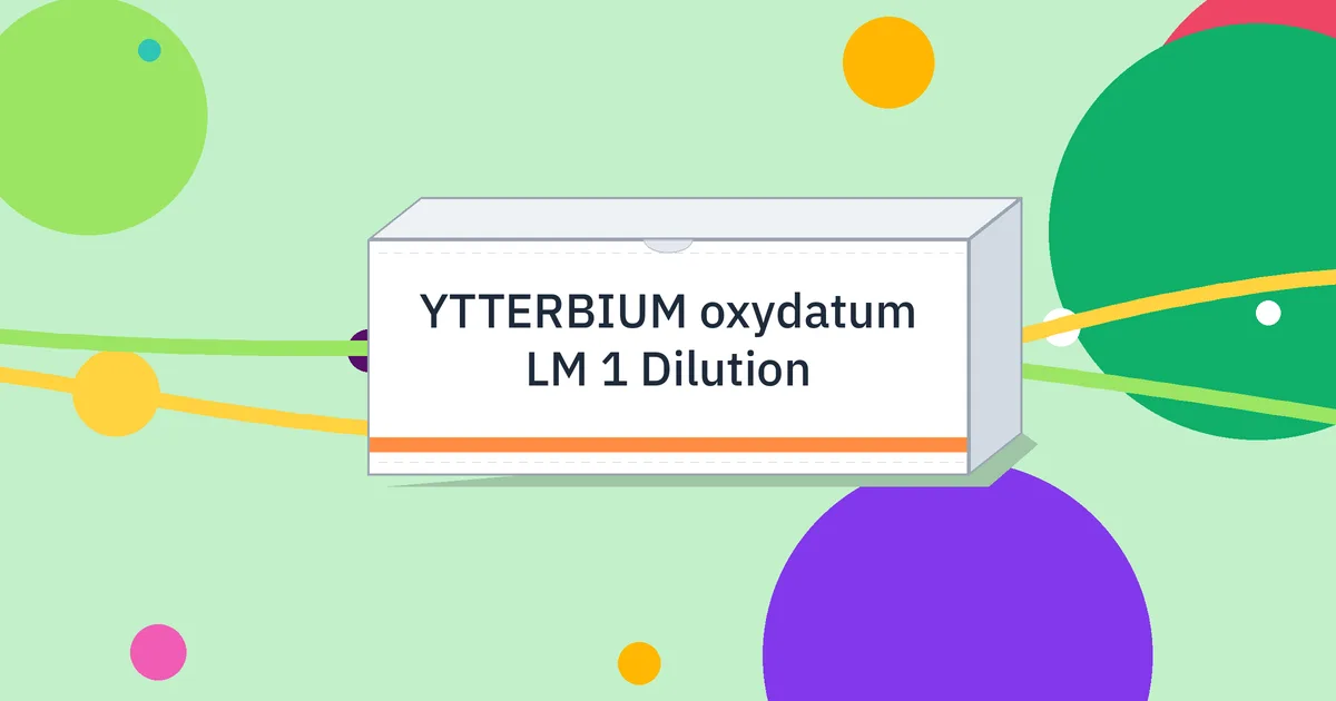Symbolbild: Packung mit der Aufschrift YTTERBIUM oxydatum LM 1 Dilution (PZN 13286624) – Verfügbarkeit und Bezug in Apotheken in Frankfurt am Main