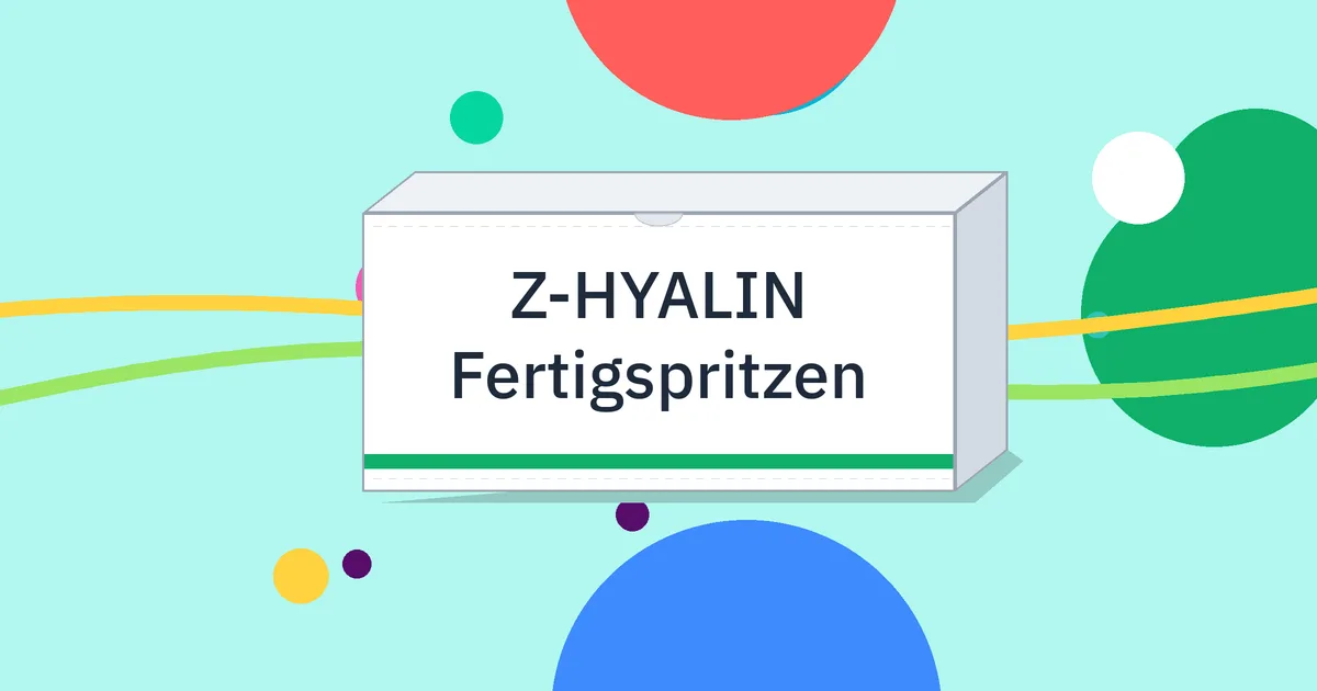 Symbolbild: Packung mit der Aufschrift Z-HYALIN Fertigspritzen (PZN 05451227) – Verfügbarkeit und Bezug in Apotheken in Frankfurt am Main