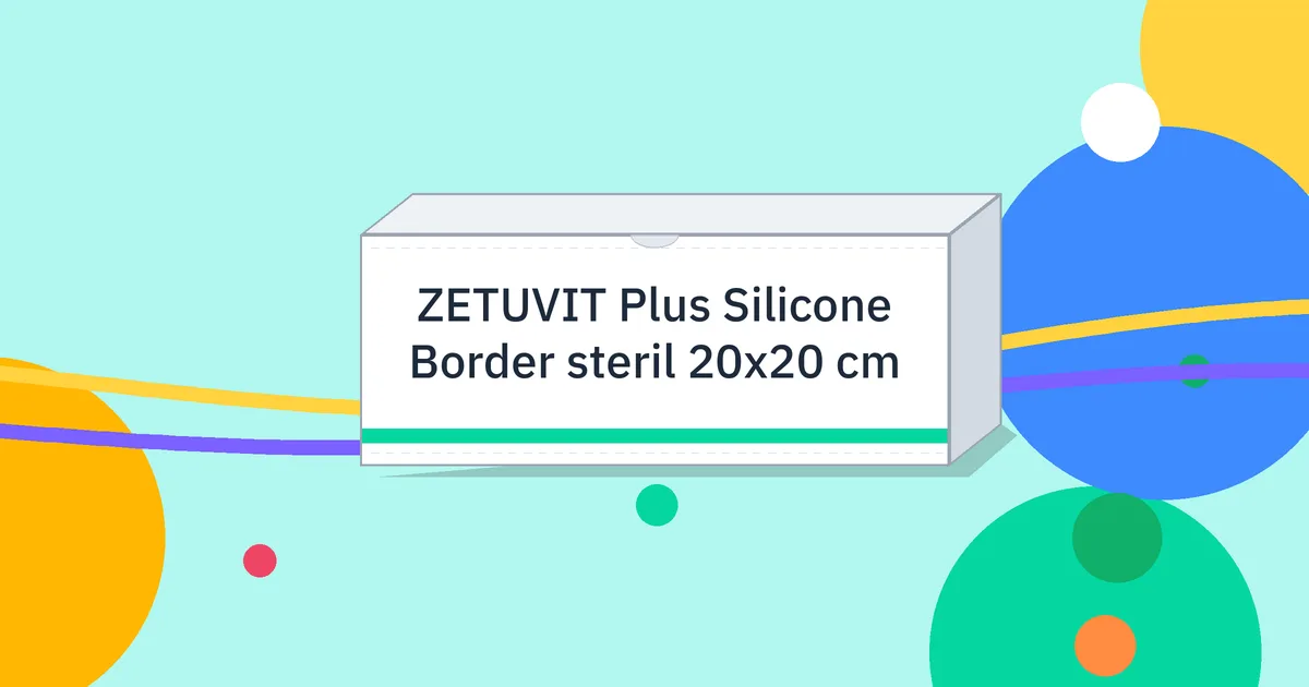 Symbolbild: Packung mit der Aufschrift ZETUVIT Plus Silicone Border steril 20x20 cm (PZN 19203562) – Verfügbarkeit und Bezug in Apotheken in Frankfurt am Main