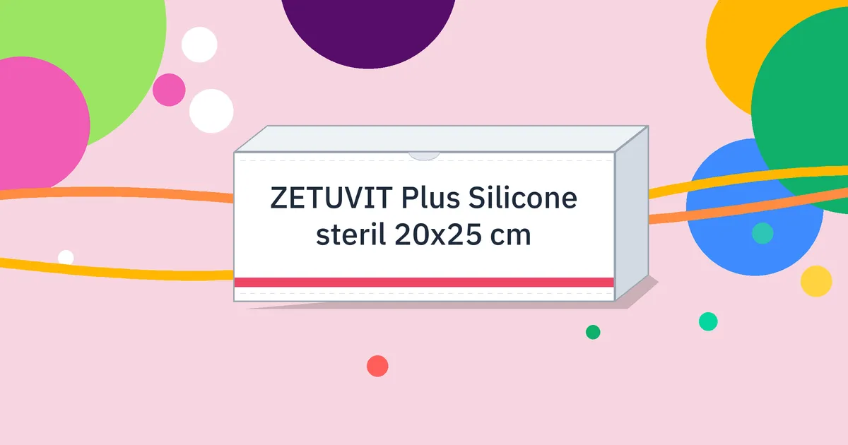 Symbolbild: Packung mit der Aufschrift ZETUVIT Plus Silicone steril 20x25 cm (PZN 19361278) – Verfügbarkeit und Bezug in Apotheken in Frankfurt am Main