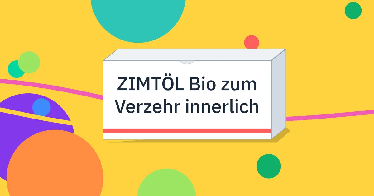 Symbolbild: Packung mit der Aufschrift ZIMTÖL Bio zum Verzehr innerlich (PZN 19366011) – Verfügbarkeit und Bezug in Apotheken in Frankfurt am Main