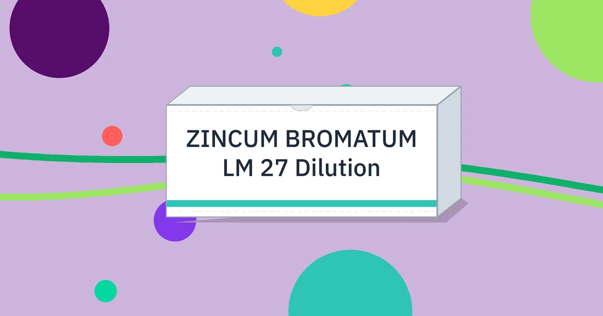 Symbolbild: Packung mit der Aufschrift ZINCUM BROMATUM LM 27 Dilution (PZN 13291737) – Verfügbarkeit und Bezug in Apotheken in Frankfurt am Main