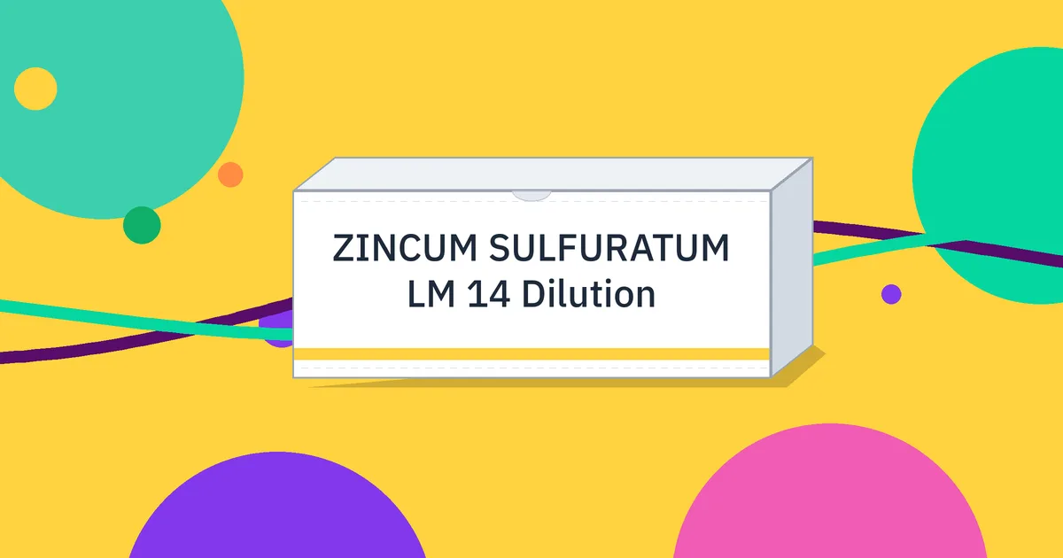 Symbolbild: Packung mit der Aufschrift ZINCUM SULFURATUM LM 14 Dilution (PZN 13299265) – Verfügbarkeit und Bezug in Apotheken in Frankfurt am Main