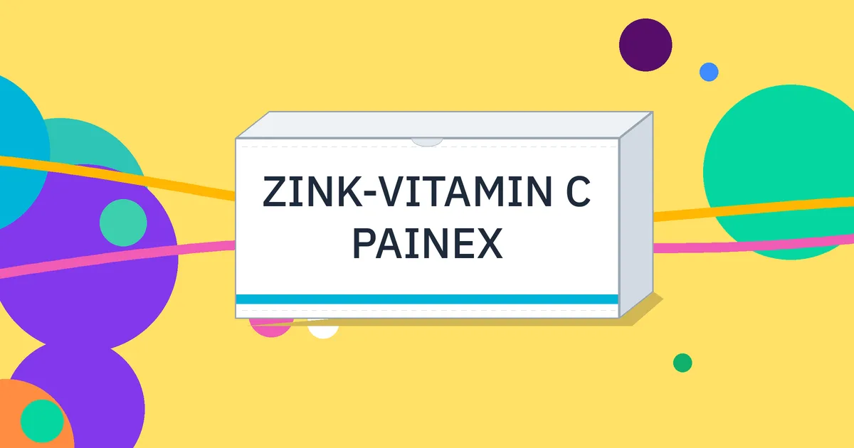 Symbolbild: Packung mit der Aufschrift ZINK-VITAMIN C PAINEX (PZN 10047267) – Verfügbarkeit und Bezug in Apotheken in Frankfurt am Main