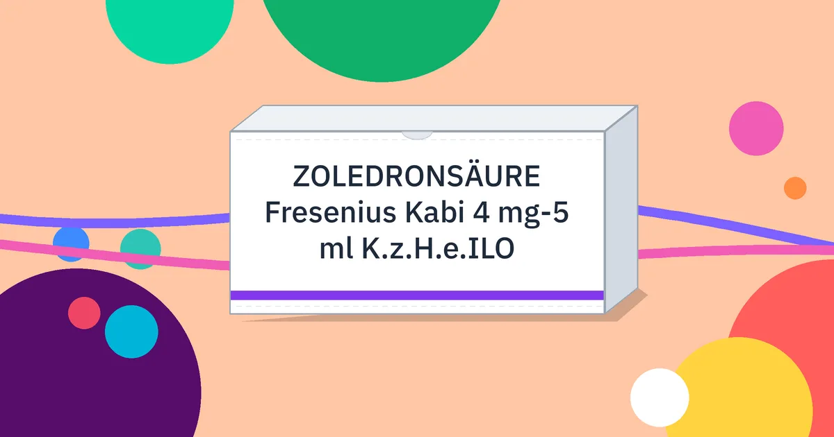 Symbolbild: Packung mit der Aufschrift ZOLEDRONSÄURE Fresenius Kabi 4 mg-5 ml K.z.H.e.ILO (PZN 10125346) – Verfügbarkeit und Bezug in Apotheken in Frankfurt am Main