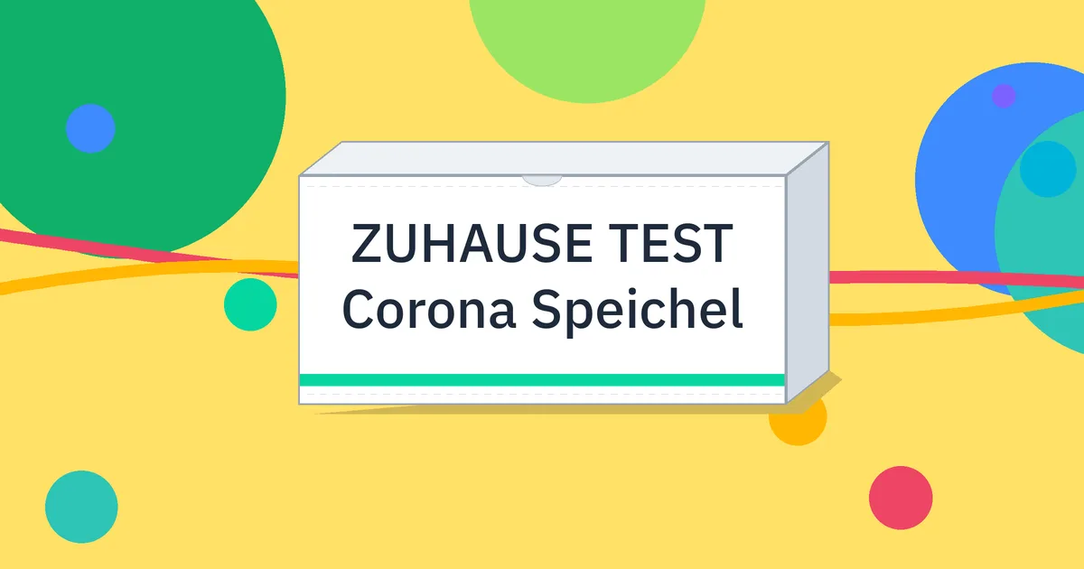 Symbolbild: Packung mit der Aufschrift ZUHAUSE TEST Corona Speichel (PZN 17275592) – Verfügbarkeit und Bezug in Apotheken in Frankfurt am Main