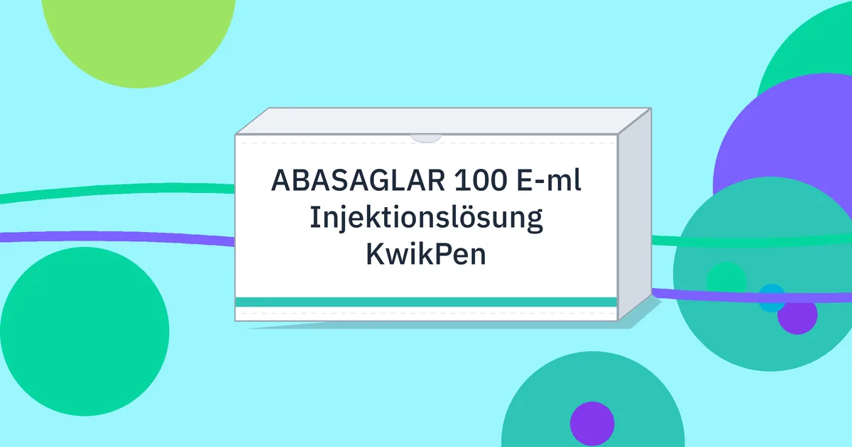 Symbolbild: Packung mit der Aufschrift ABASAGLAR 100 E-ml Injektionslösung KwikPen (PZN 12146358) – Verfügbarkeit und Bezug in Apotheken in Frankfurt am Main