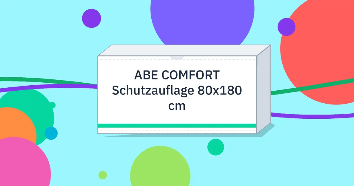 Symbolbild: Packung mit der Aufschrift ABE COMFORT Schutzauflage 80x180 cm (PZN 01082448) – Verfügbarkeit und Bezug in Apotheken in Frankfurt am Main