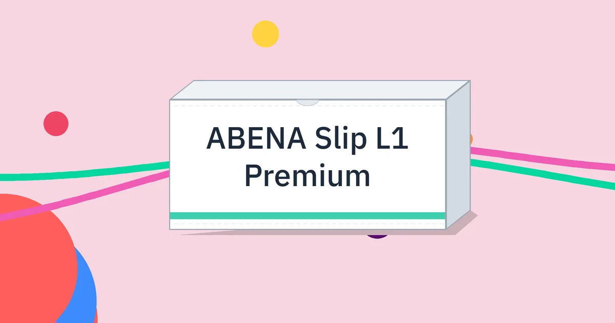 Symbolbild: Packung mit der Aufschrift ABENA Slip L1 Premium (PZN 10220323) – Verfügbarkeit und Bezug in Apotheken in Frankfurt am Main