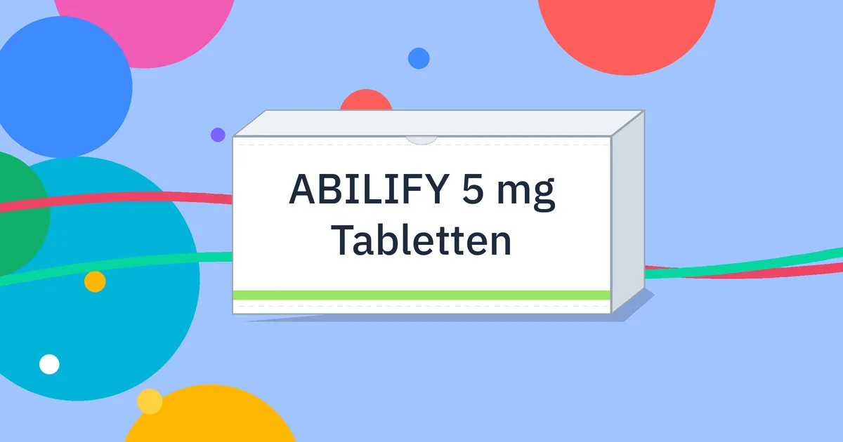 Symbolbild: Packung mit der Aufschrift ABILIFY 5 mg Tabletten (PZN 09678376) – Verfügbarkeit und Bezug in Apotheken in Frankfurt am Main