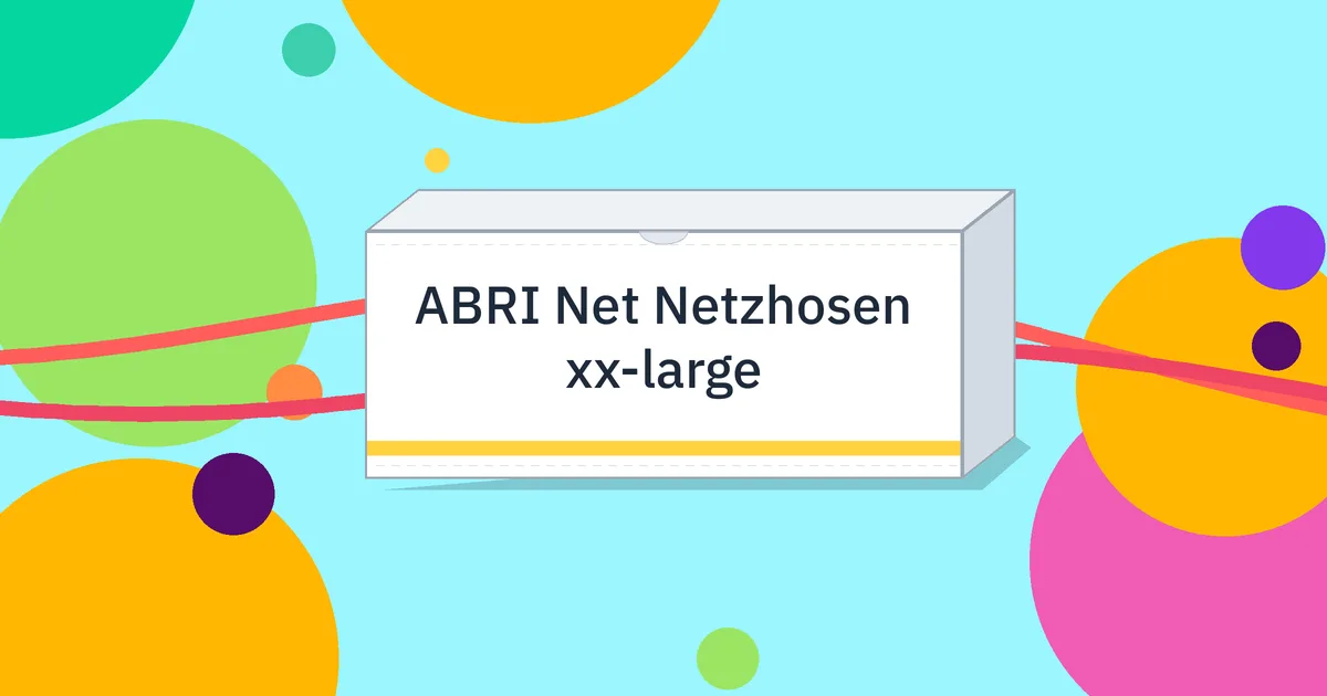 Symbolbild: Packung mit der Aufschrift ABRI Net Netzhosen xx-large (PZN 00731873) – Verfügbarkeit und Bezug in Apotheken in Frankfurt am Main
