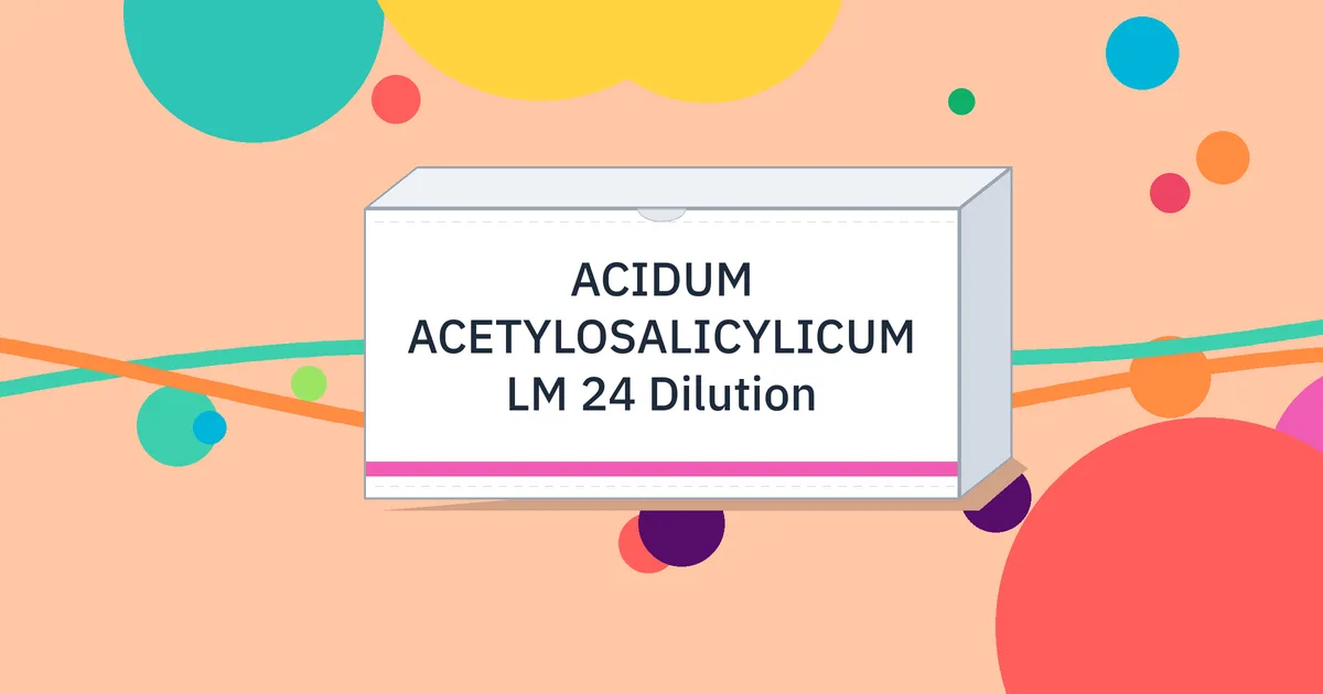 Symbolbild: Packung mit der Aufschrift ACIDUM ACETYLOSALICYLICUM LM 24 Dilution (PZN 13268170) – Verfügbarkeit und Bezug in Apotheken in Frankfurt am Main