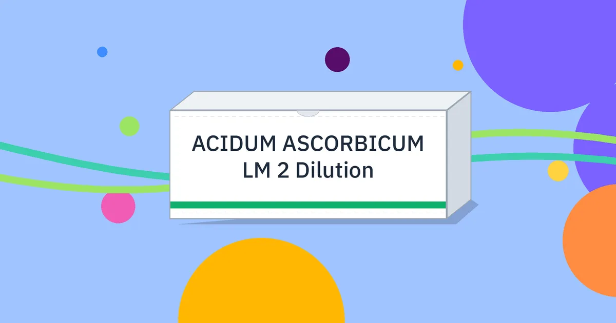 Symbolbild: Packung mit der Aufschrift ACIDUM ASCORBICUM LM 2 Dilution (PZN 13268595) – Verfügbarkeit und Bezug in Apotheken in Frankfurt am Main