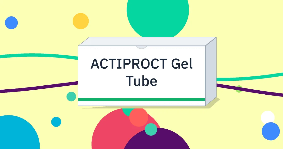 Symbolbild: Packung mit der Aufschrift ACTIPROCT Gel Tube (PZN 19386048) – Verfügbarkeit und Bezug in Apotheken in Frankfurt am Main