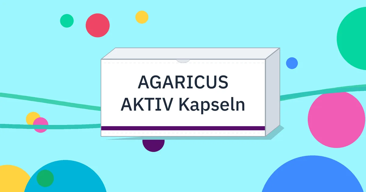 Symbolbild: Packung mit der Aufschrift AGARICUS AKTIV Kapseln (PZN 11150820) – Verfügbarkeit und Bezug in Apotheken in Frankfurt am Main