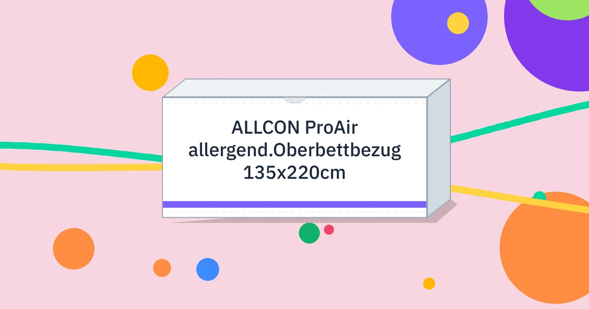 Symbolbild: Packung mit der Aufschrift ALLCON ProAir allergend.Oberbettbezug 135x220cm (PZN 12445888) – Verfügbarkeit und Bezug in Apotheken in Frankfurt am Main