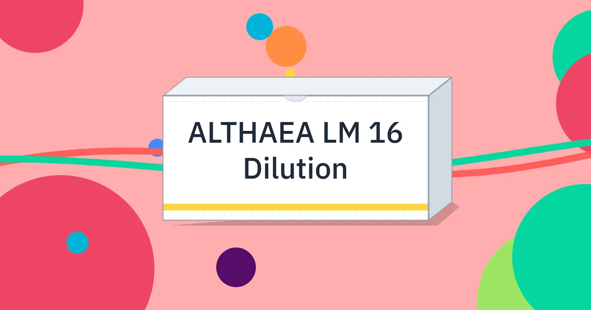 Symbolbild: Packung mit der Aufschrift ALTHAEA LM 16 Dilution (PZN 13315343) – Verfügbarkeit und Bezug in Apotheken in Frankfurt am Main