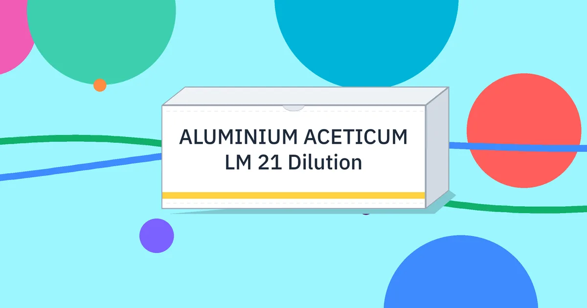 Symbolbild: Packung mit der Aufschrift ALUMINIUM ACETICUM LM 21 Dilution (PZN 13316331) – Verfügbarkeit und Bezug in Apotheken in Frankfurt am Main