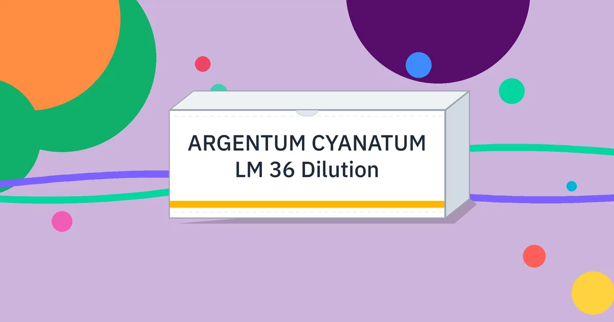 Symbolbild: Packung mit der Aufschrift ARGENTUM CYANATUM LM 36 Dilution (PZN 13390847) – Verfügbarkeit und Bezug in Apotheken in Frankfurt am Main