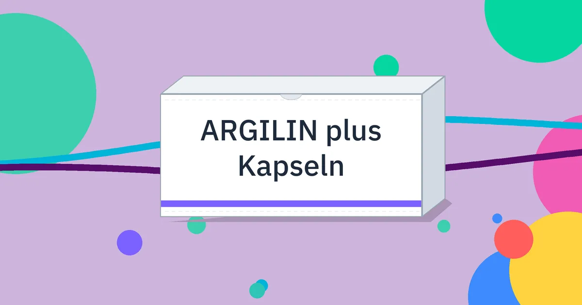 Symbolbild: Packung mit der Aufschrift ARGILIN plus Kapseln (PZN 16686330) – Verfügbarkeit und Bezug in Apotheken in Frankfurt am Main
